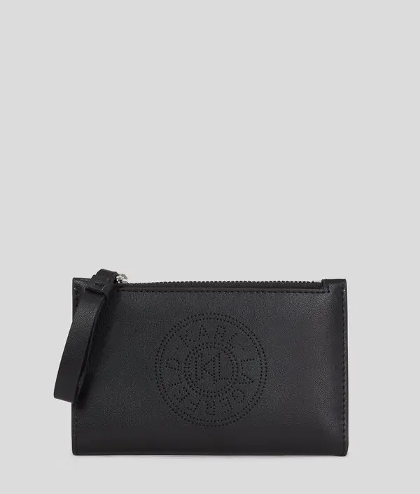 Karl Lagerfeld K/circle Slim Bifold Wallet - Black