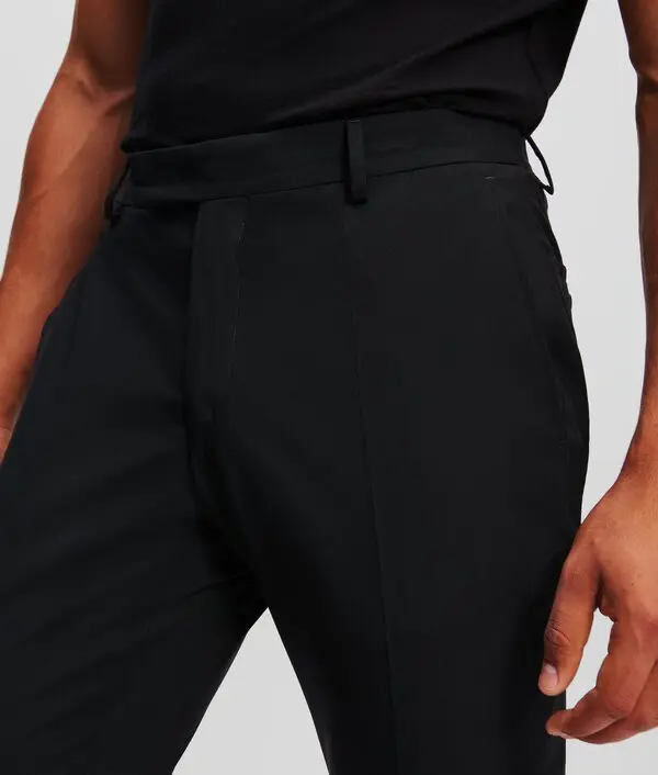 Karl Lagerfeld Mohair Blend Tailored Slim Fit Pants