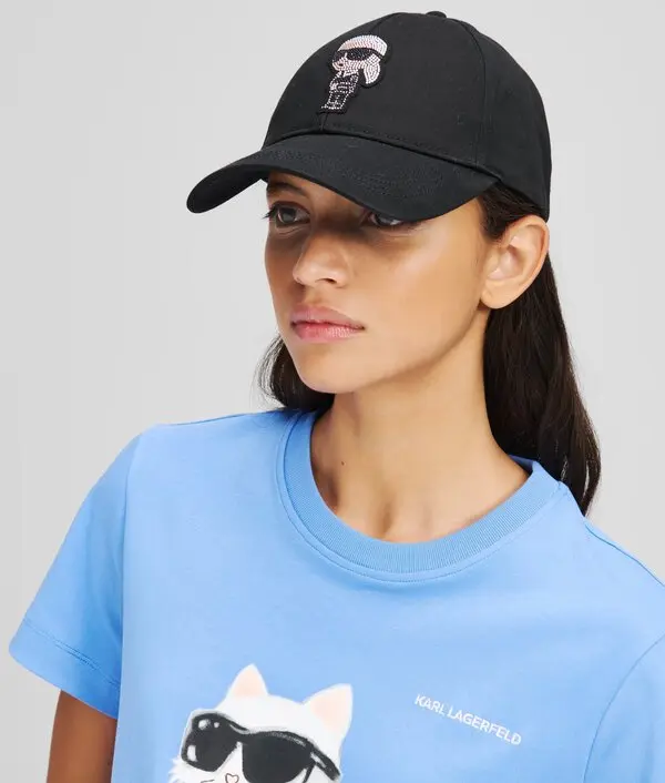 Karl Lagerfeld Ikon Rhinestones Cap