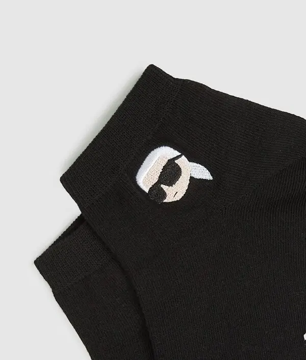 Karl Lagerfeld Ikon Short Socks 3-pack - Black