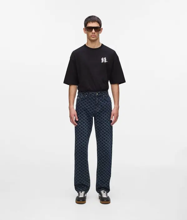 Karl Lagerfeld Graphic Monogram T-shirt - Black