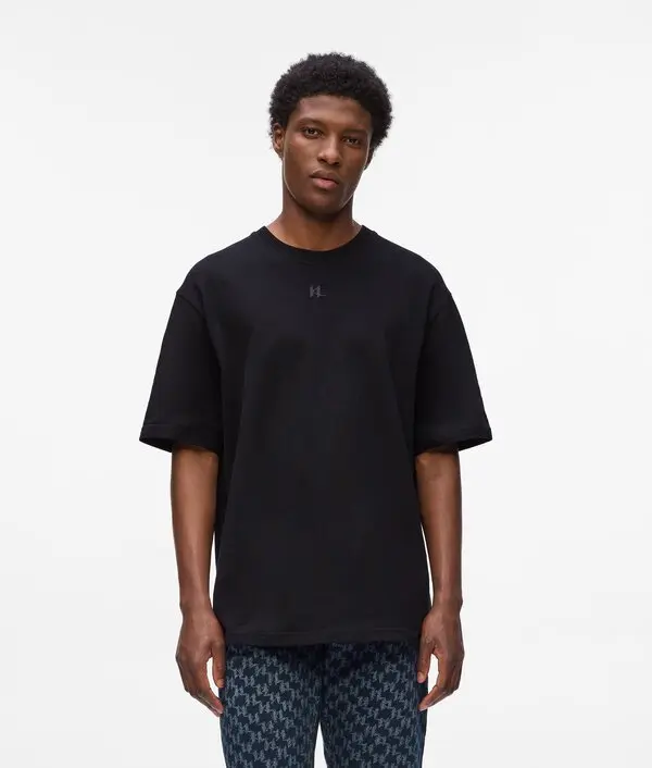Karl Lagerfeld Pique T-shirt - Black