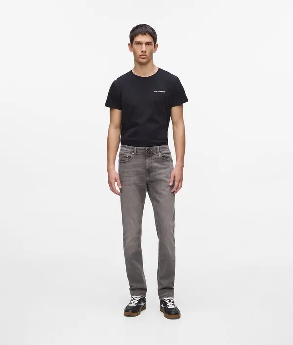 Karl Lagerfeld Slim Fit Stretch Jeans - Silver