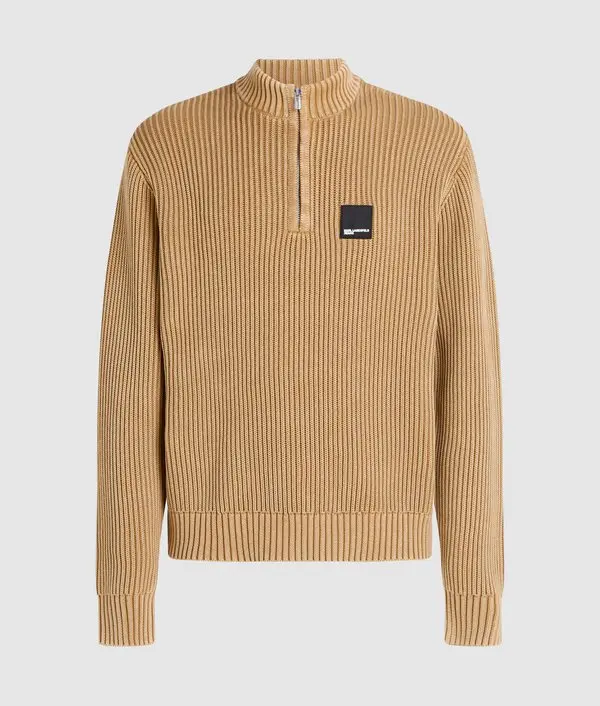 KL JEANS Relaxed Half-zip Sweater