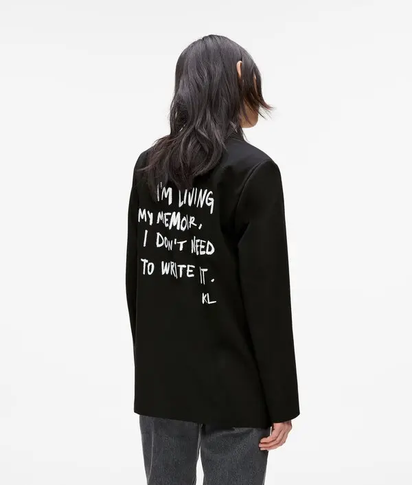 KL JEANS Jeans Tailored Blazer With Statement Quote