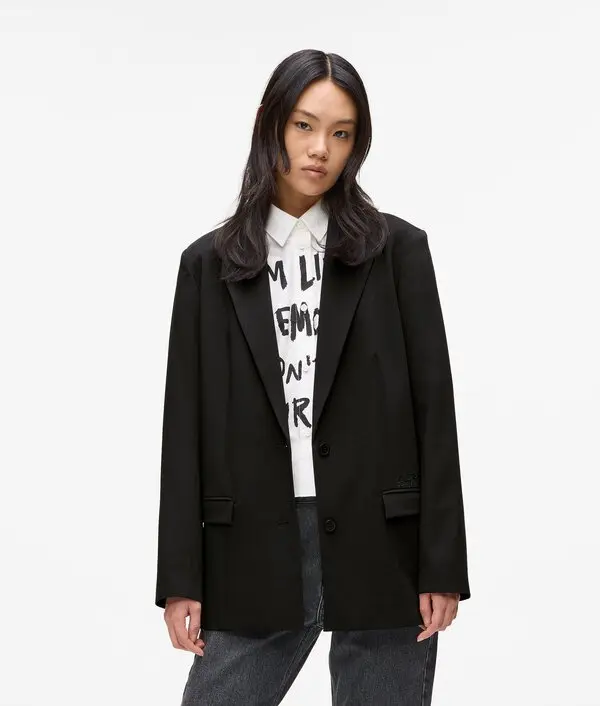 KL JEANS Jeans Tailored Blazer With Statement Quote