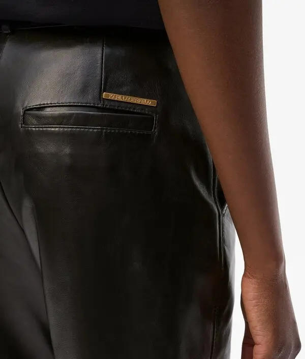 Karl Lagerfeld Straight-leg Leather Trousers