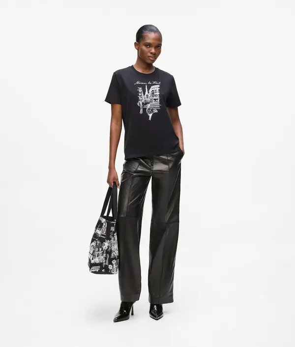 Karl Lagerfeld Straight-leg Leather Trousers