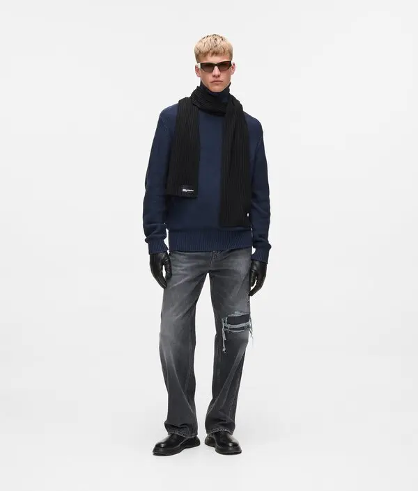 KL JEANS Jeans Relaxed Rollneck Sweater In Cotton