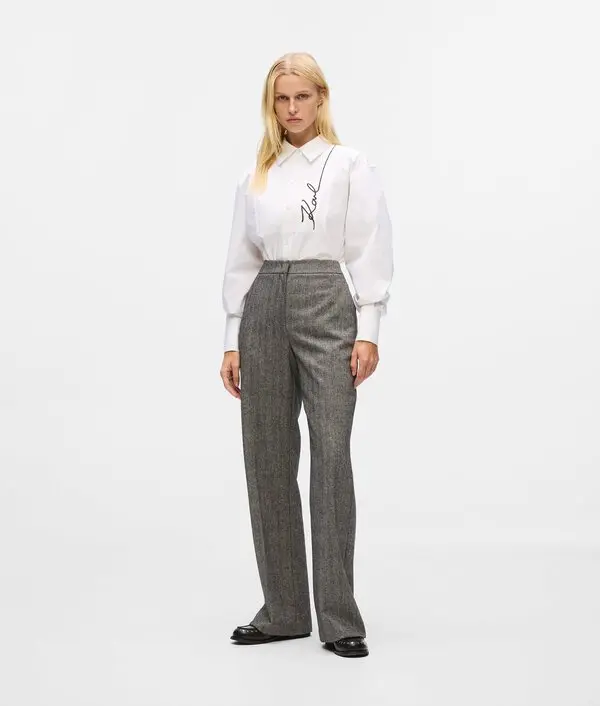 Karl Lagerfeld Signature Poplin Shirt