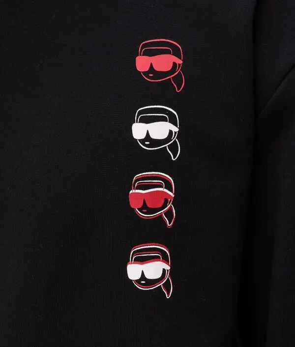 Karl Lagerfeld Ikon Print Crewneck Sweatshirt