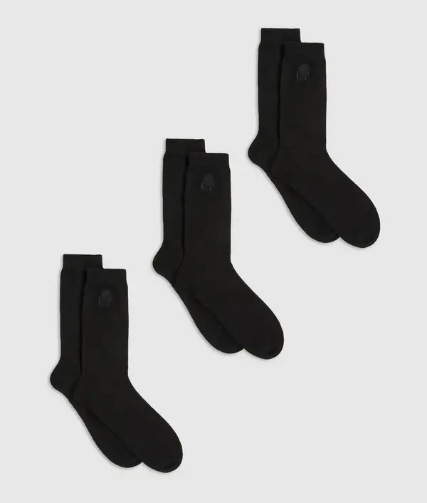 Karl Lagerfeld Kameo Socks – 3-pack - Black