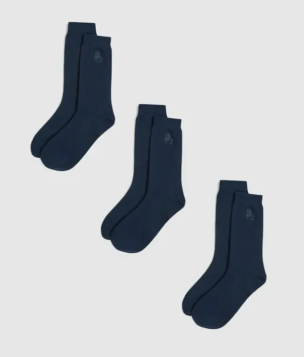 Karl Lagerfeld Kameo Socks – 3-pack - Evening Blue