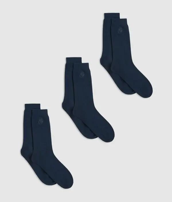 Karl Lagerfeld Kameo Socks – 3-pack - Evening Blue