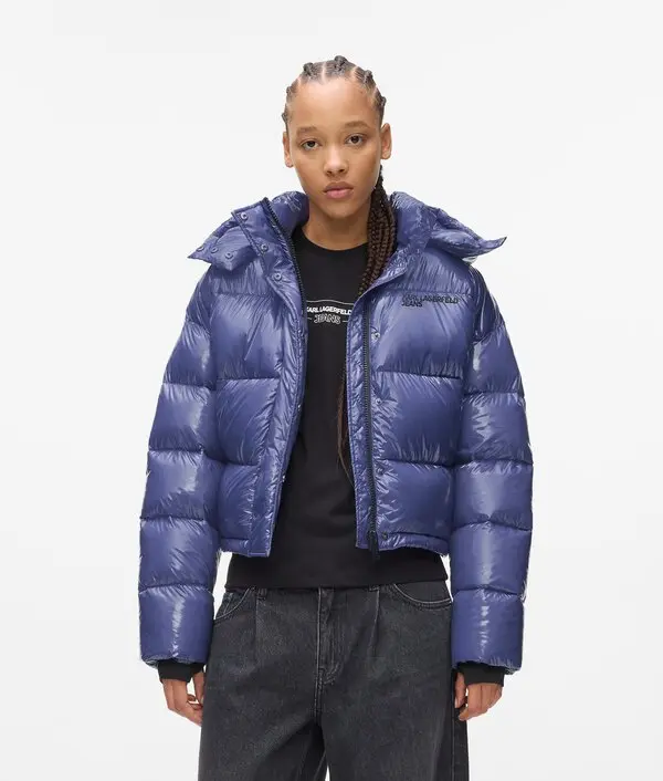 KL JEANS Jeans Shiny Boxy Puffer Jacket - Skipper Blue