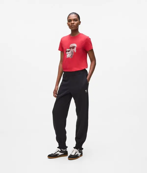 Karl Lagerfeld Ikon Cinched Sweatpants - Black