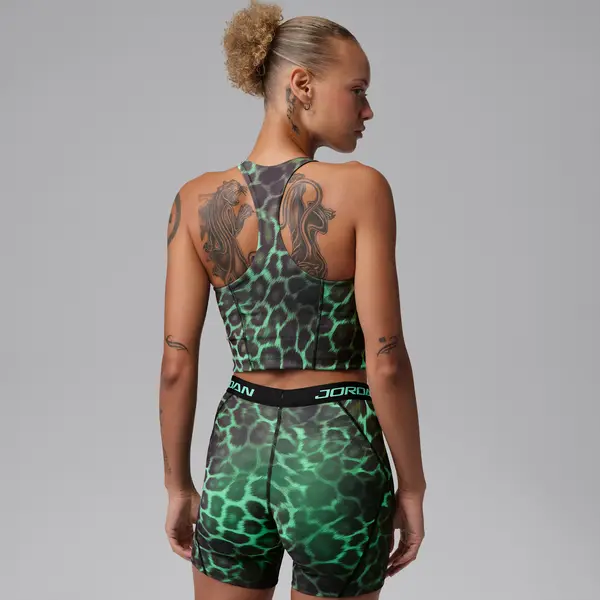 JORDAN Sport Dri-fit Cropped Top With Racerback And All-over Print