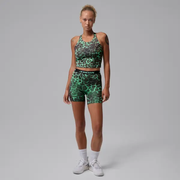 JORDAN Sport Dri-fit Cropped Top With Racerback And All-over Print