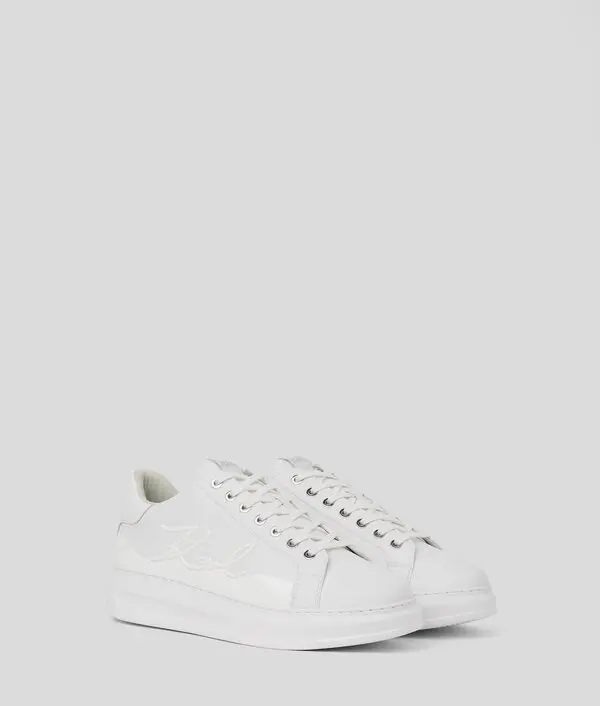 Karl Lagerfeld Signature Kapri Sneakers - White