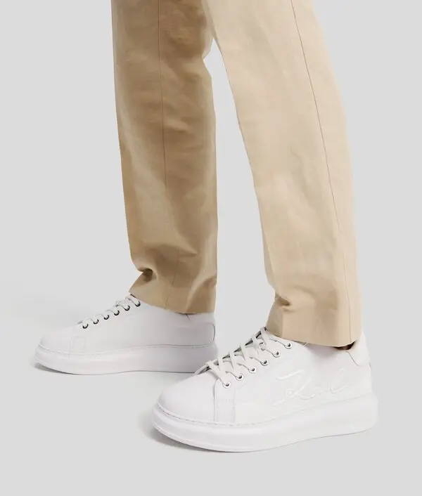 Karl Lagerfeld Signature Kapri Sneakers - White