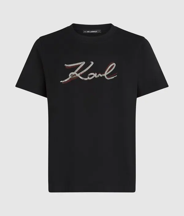 Karl Lagerfeld Sequin Signature T-shirt