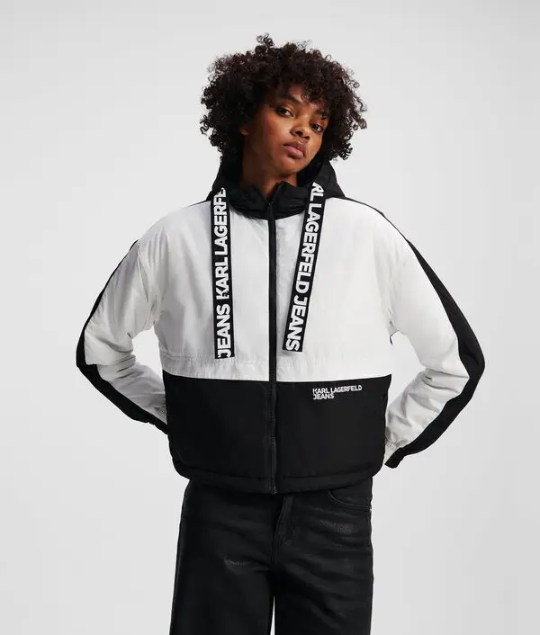 KL JEANS Padded Jacket - Black/white