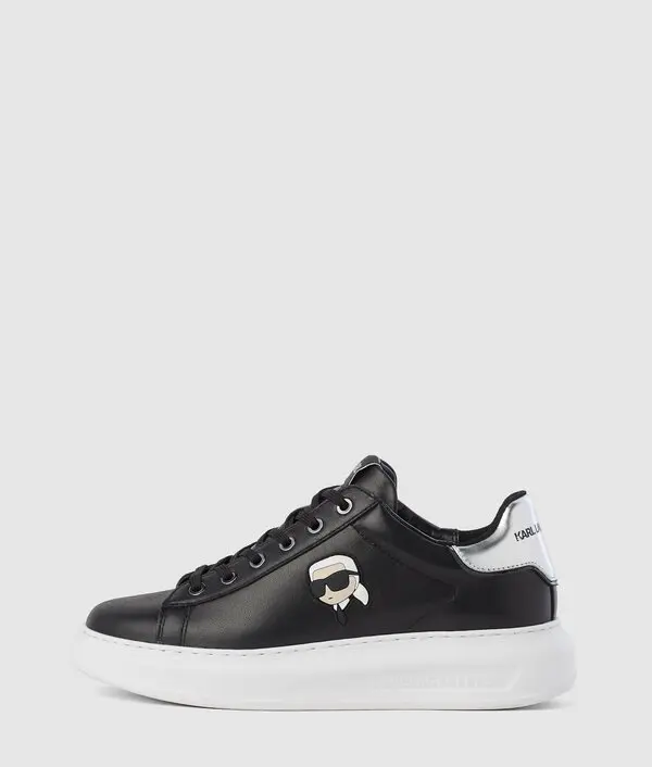 Karl Lagerfeld Ikon Nft Kapri Sneakers In Smooth Leather - Black
