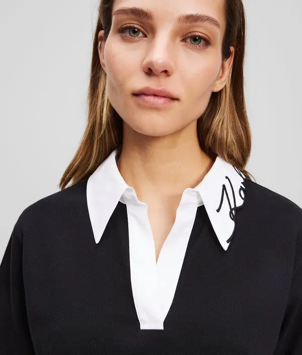 Karl Lagerfeld Signature Polo Shirt