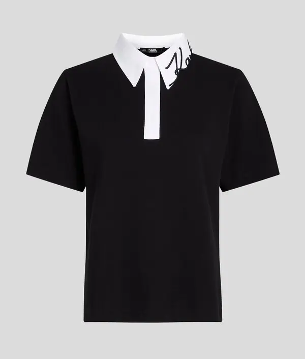 Karl Lagerfeld Signature Polo Shirt