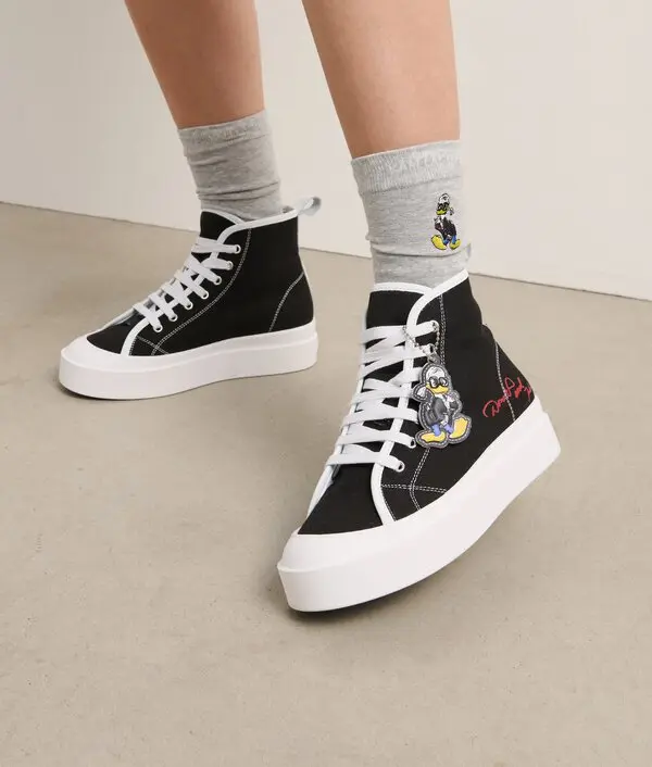 Karl Lagerfeld X Disney Donald Duck High-top Sneakers