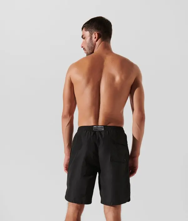Karl Lagerfeld Logo Long Board Shorts