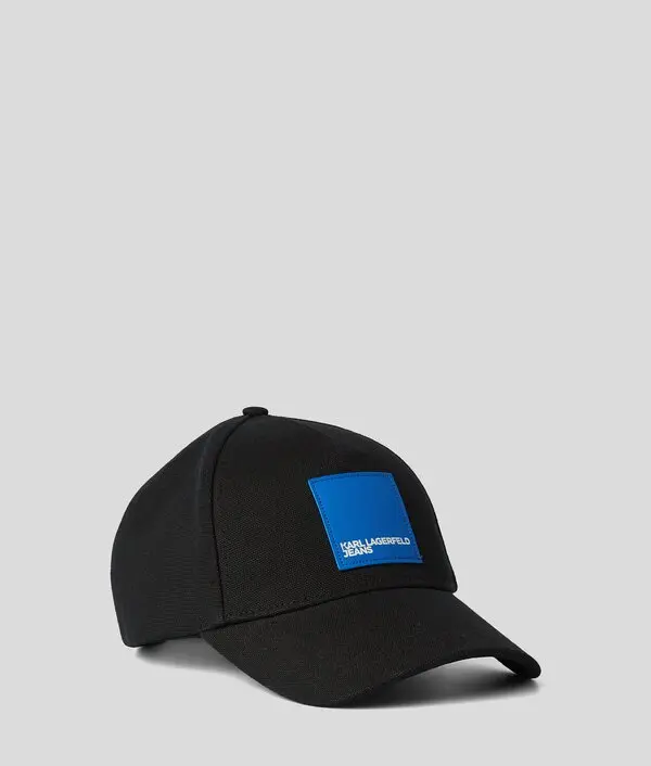 KL JEANS Jeans Logo Patch Baseball Cap - Black