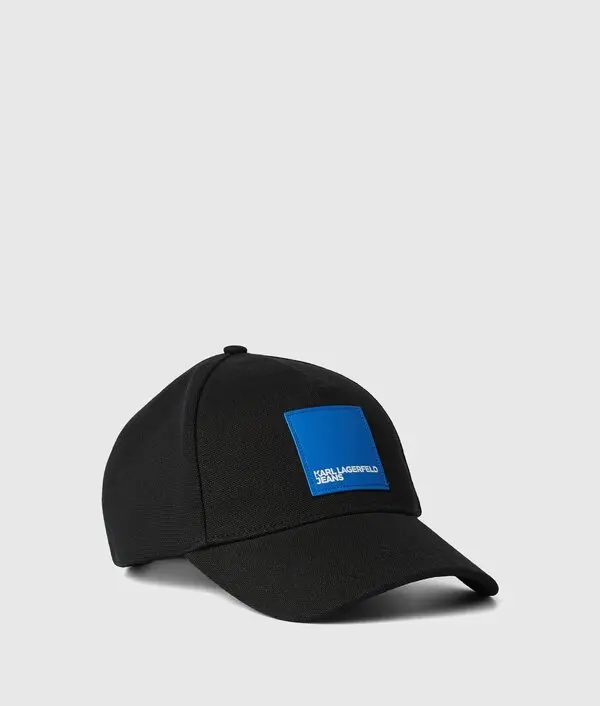 KL JEANS Jeans Logo Patch Baseball Cap - Black