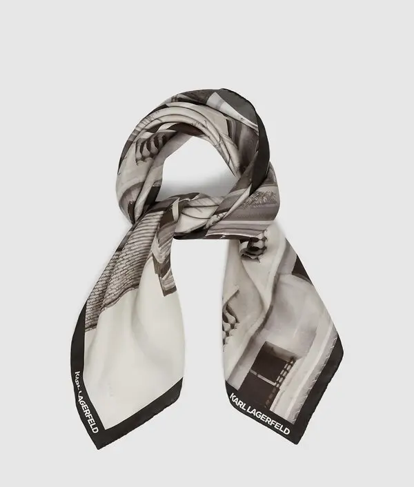 Karl Lagerfeld Maison De Karl Silk Scarf - Multi