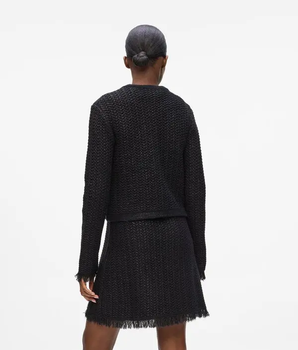 Karl Lagerfeld Textured Knit Cardigan