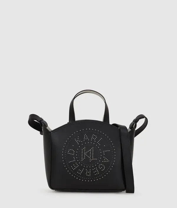 Karl Lagerfeld K/circle Small Studded Tote Bag - Black
