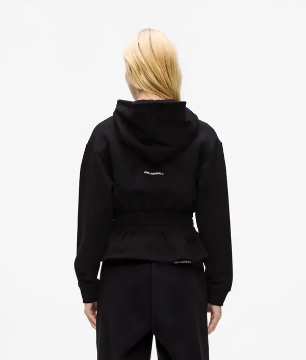 Karl Lagerfeld Ikon Cinched Zip Hoodie