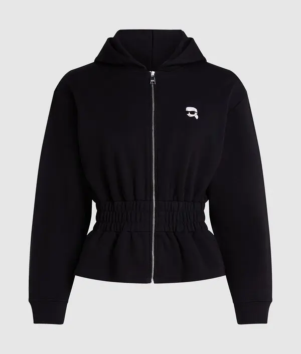 Karl Lagerfeld Ikon Cinched Zip Hoodie