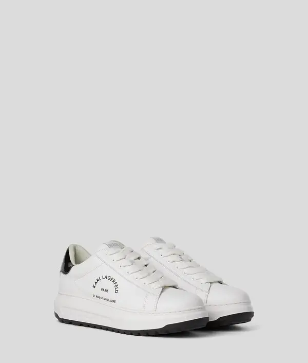 Karl Lagerfeld Rue St-guillaume Kapri Lug Sneakers - White