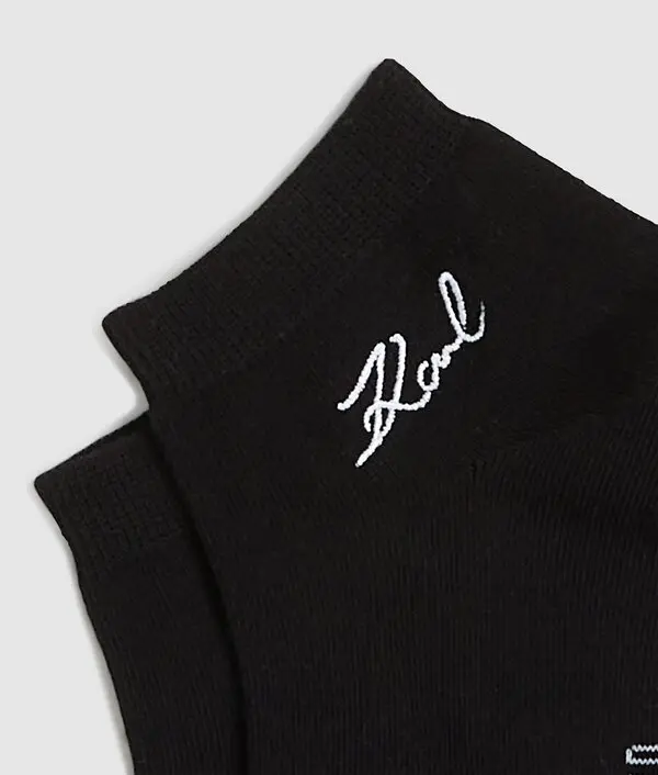 Karl Lagerfeld Signature Short Socks 3-pack - Black