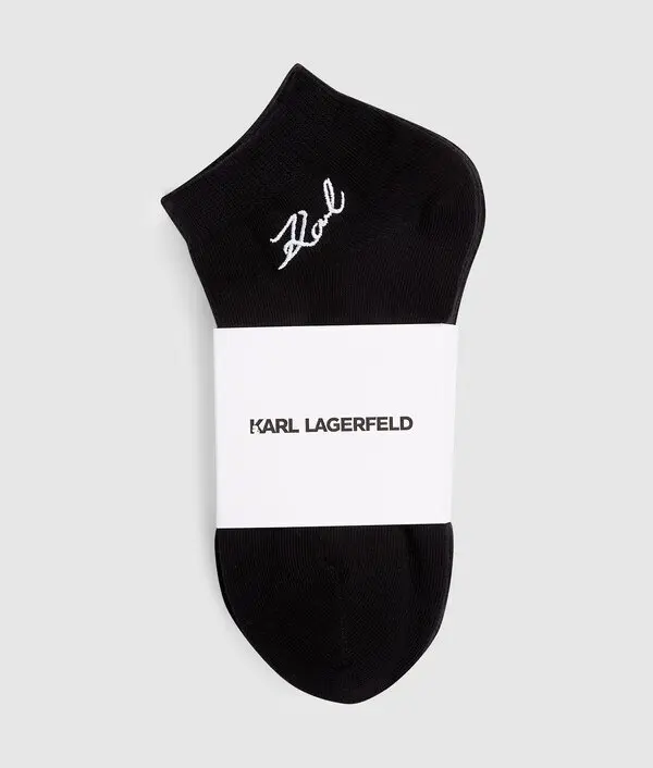 Karl Lagerfeld Signature Short Socks 3-pack - Black