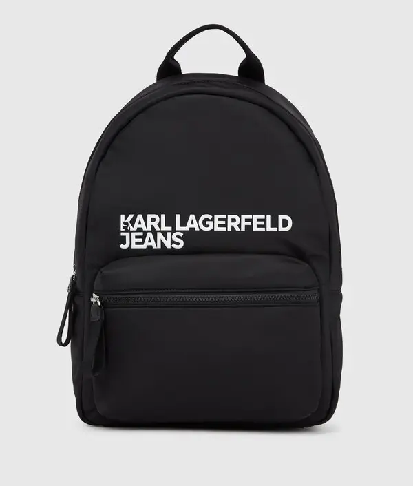 Karl Lagerfeld Logo Nylon Backpack - Black
