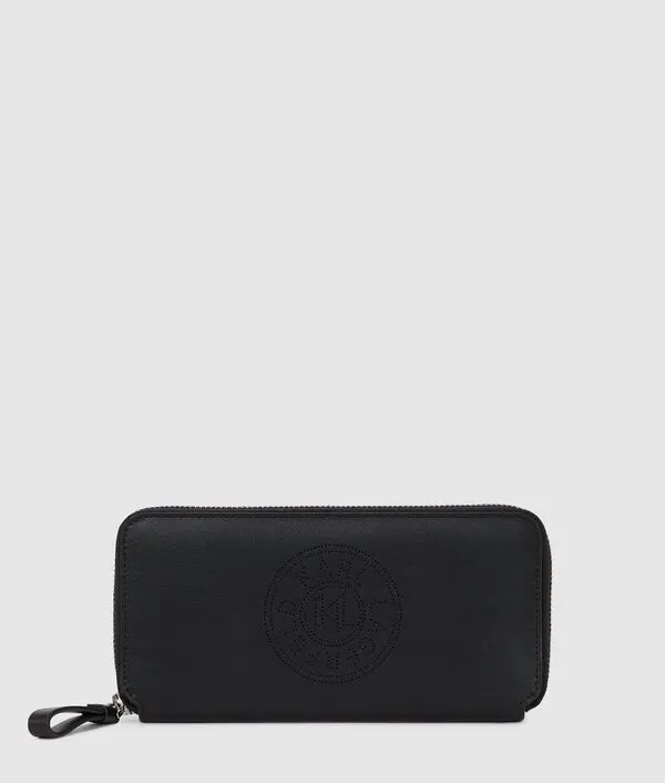 Karl Lagerfeld K/circle Medium Bifold Wallet - Black