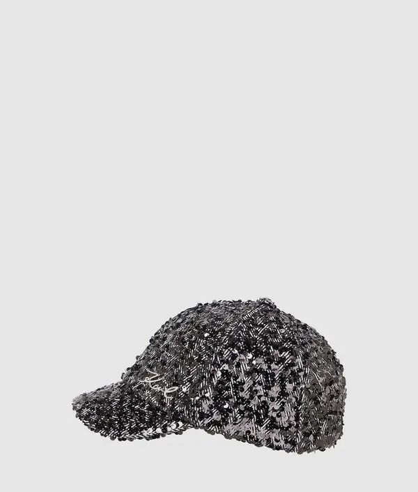Karl Lagerfeld Sequin Baseball Cap
