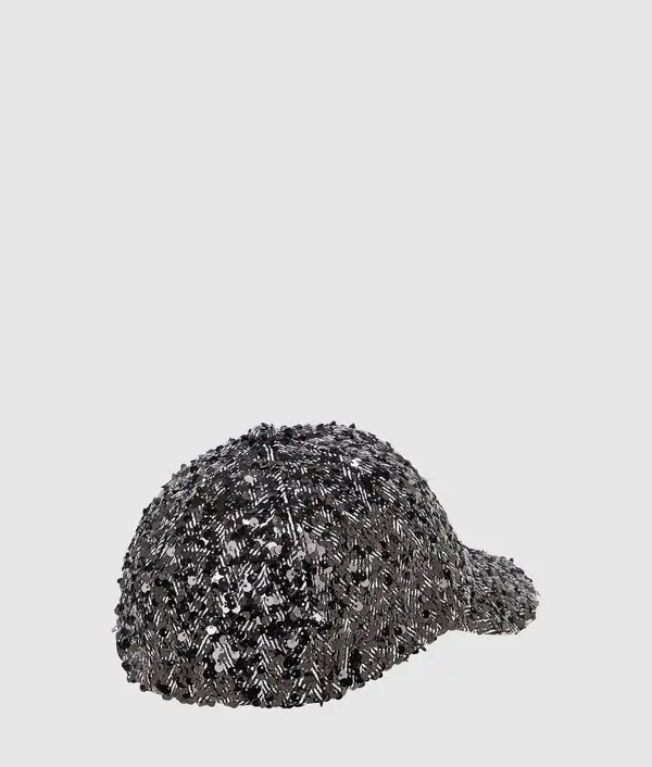 Karl Lagerfeld Sequin Baseball Cap