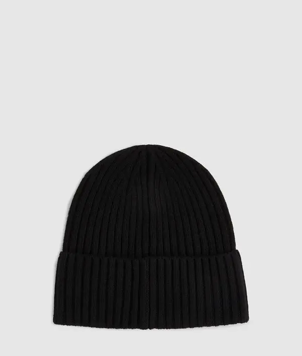 KL JEANS Jeans Logo Patch Ribbed Beanie