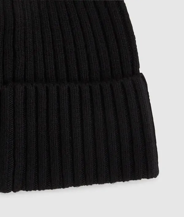 KL JEANS Jeans Logo Patch Ribbed Beanie