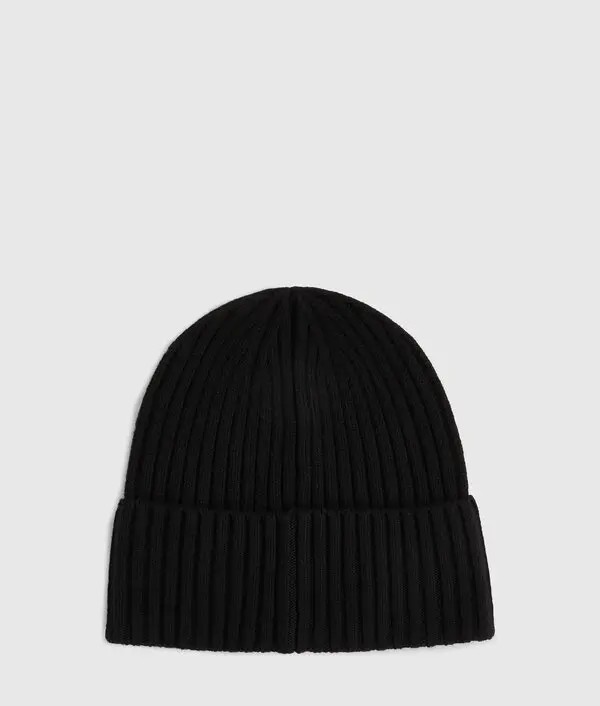 KL JEANS Jeans Logo Patch Ribbed Beanie