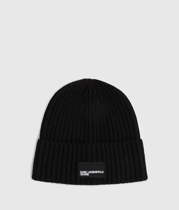 Karl Lagerfeld Logo Beanie - Black