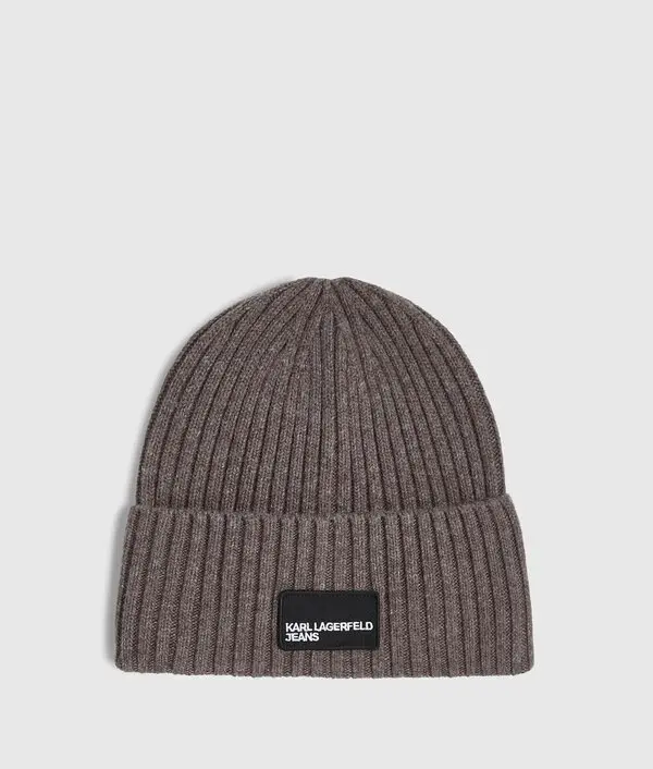 Karl Lagerfeld Logo Beanie - Iron